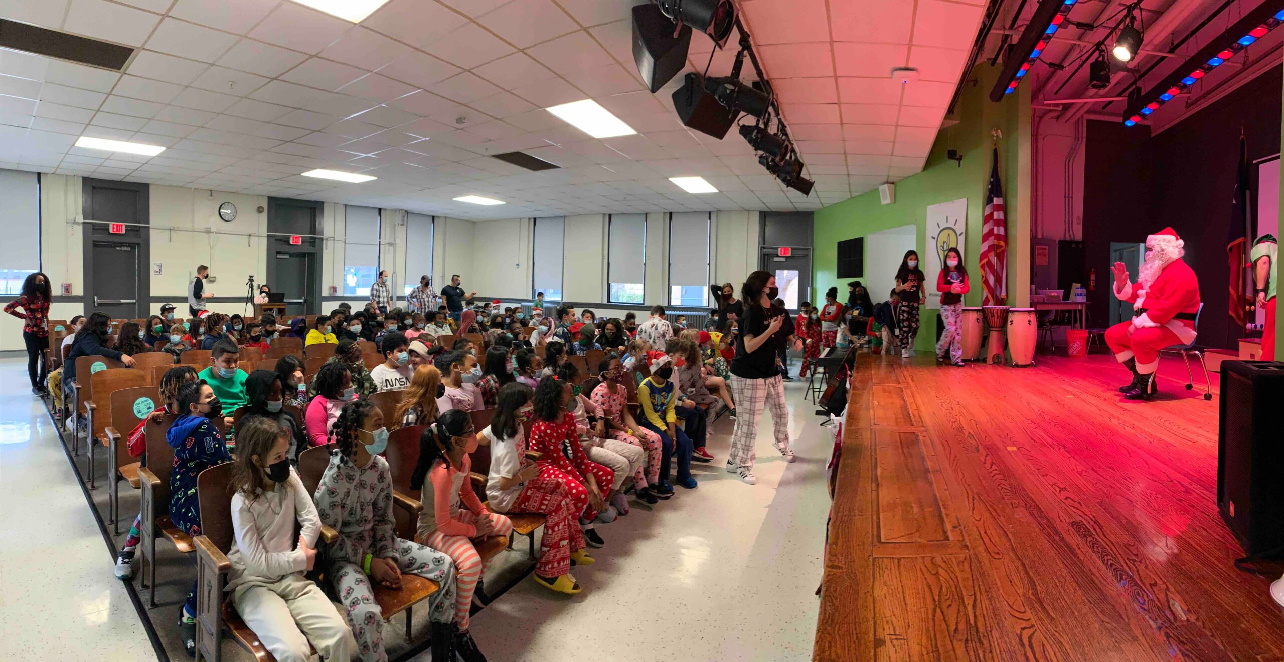 Santa Arrived Early at Sam Houston Elementary School | Caven Enterprises